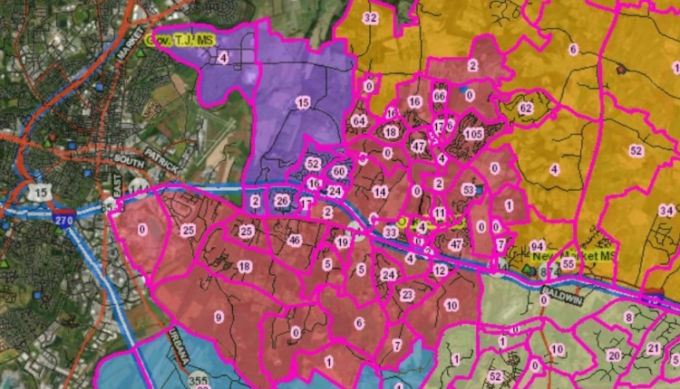 Petition Signatures Map · LOU Redistricting: Spring Ridge · GoPetition.com